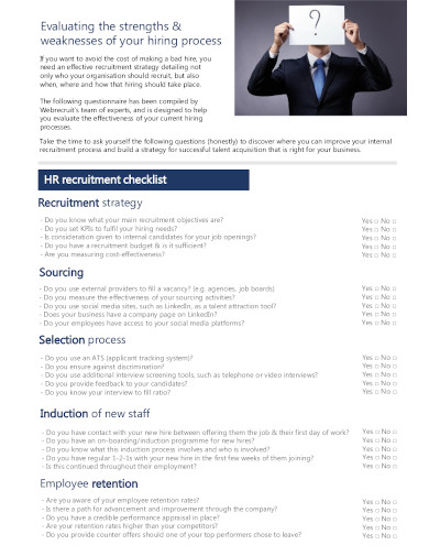 11+ Recruitment Checklist Templates in PDF | MS Word
