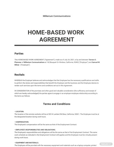 Work Agreement Template - 37+ Free Word, PDF Documents Download