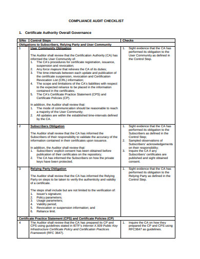 12+ IT Audit Checklist Templates in Doc | Excel | PDF