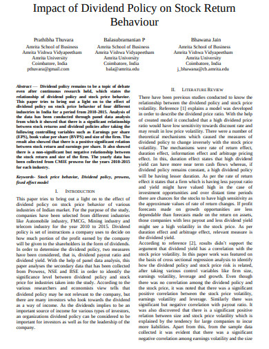 11+ Dividend Policy Templates in PDF | MS Word