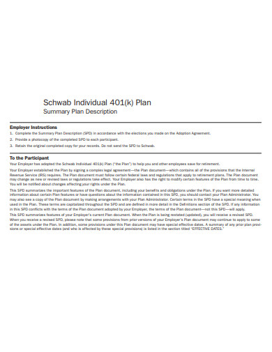 10+ 401k Plan Templates in PDF | DOC