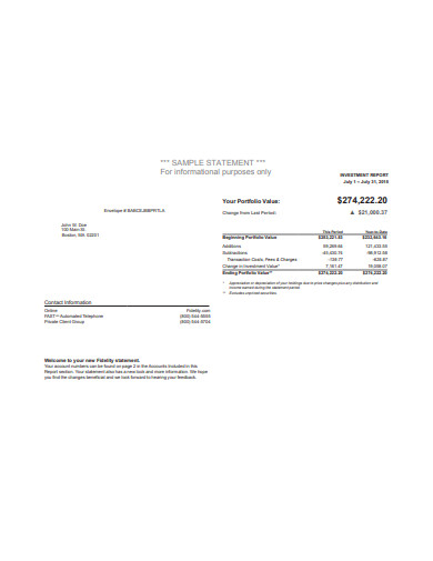 11+ Statement of Account Templates in PDF | XLS | DOC