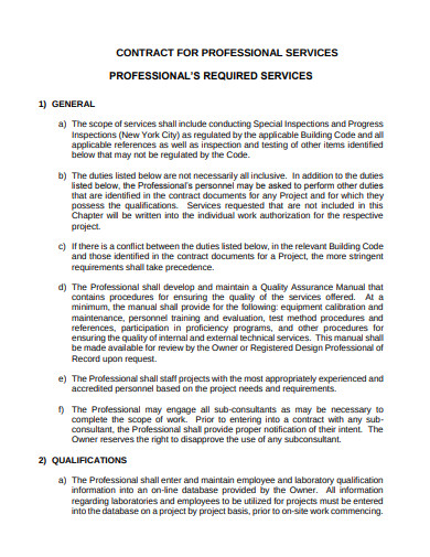 11+ Inspection Services Contract Templates in Doc | PDF