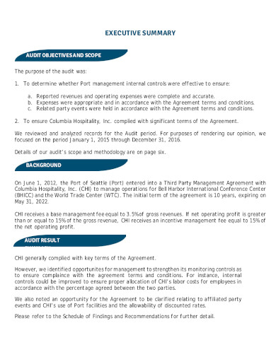 10+ Internal Audit Report Templates in PDF | Word