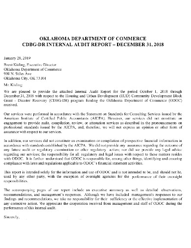 10+ Internal Audit Report Templates in PDF | Word