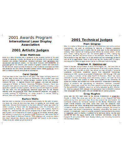 13+ Award Ceremony Program Templates in PDF | Word