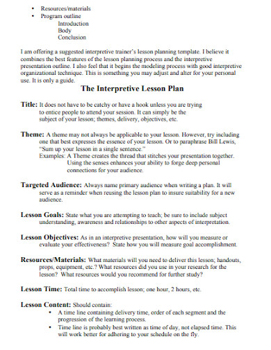 11+ Trainer Lesson Plan Templates in PDF | Word