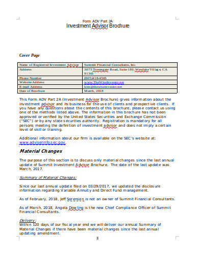 11+ Investment Brochure Templates in PDF | DOC | Illustrator | InDesign ...