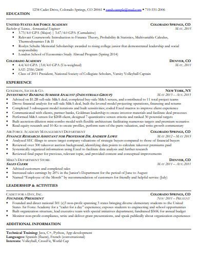 14+ Investment Banking Resume Templates in PDF | Word | Illustrator ...