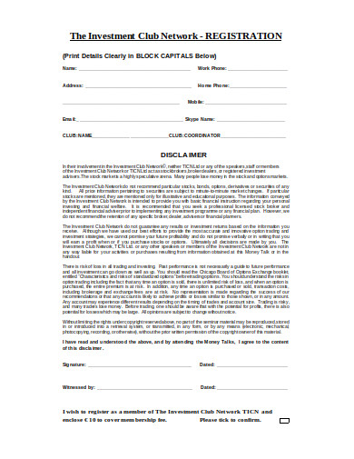 11+ Investment Disclaimer Templates in PDF | DOC