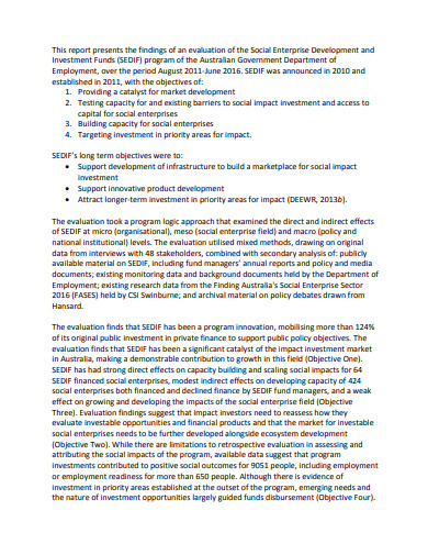 11+ Investment Evaluation Report Templates in PDF | WORD