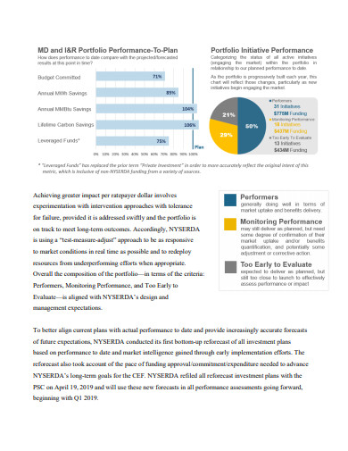 11+ Investment Performance Report Templates in PDF | DOC