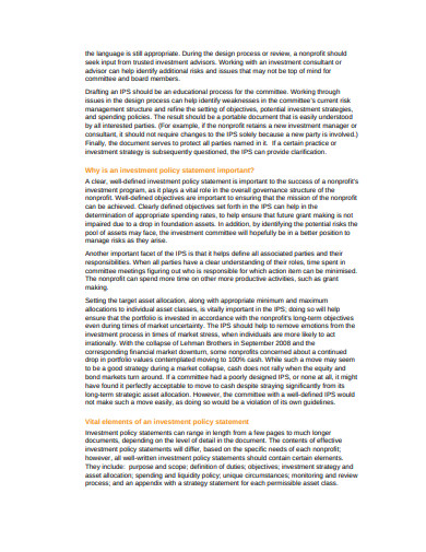 11+ Investment Policy Statement Templates in DOC | PDF