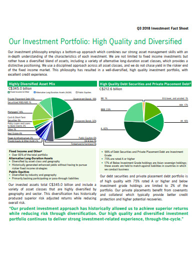 11+ Investment Fact Sheet Templates in PDF | DOC