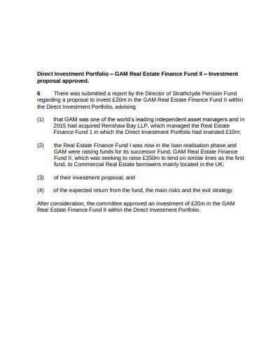13+ FREE Real Estate Investment Proposal Templates in DOC | PDF