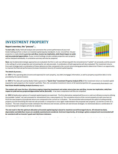 10+ Property Investment Report Templates in PDF | DOC