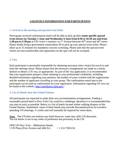 11+ Logistics Note Templates in PDF | MS Word