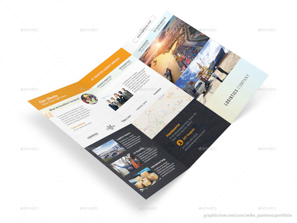 10+ Logistics Brochure Templates in AI | InDesign | PSD | Free ...