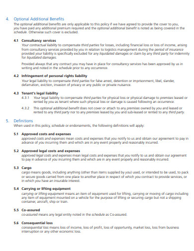 9+ Logistics Policy Templates in PDF | MS Word