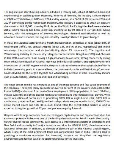 9+ Logistics Policy Templates in PDF | MS Word