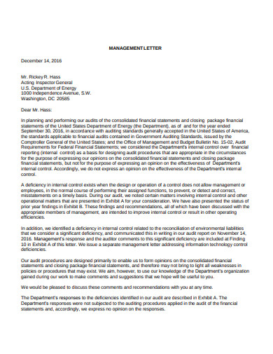 10+ Audit Management Letter Templates in Doc | PDF