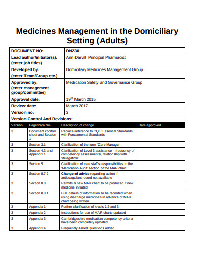 11+ Medication Audit Checklist Templates in PDF | DOC