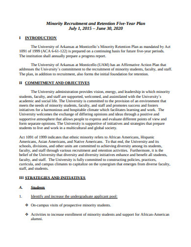 10+ Recruitment and Retention Plan Templates in PDF | MS Word