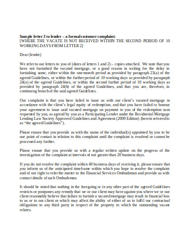 4+ Mortgage Complaint Letter Templates in PDF | DOC