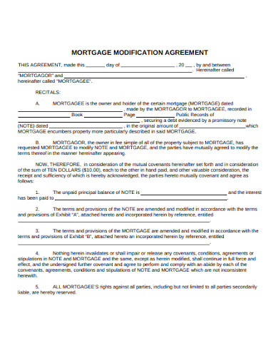 11+ Mortgage Agreement Templates in PDF | DOC