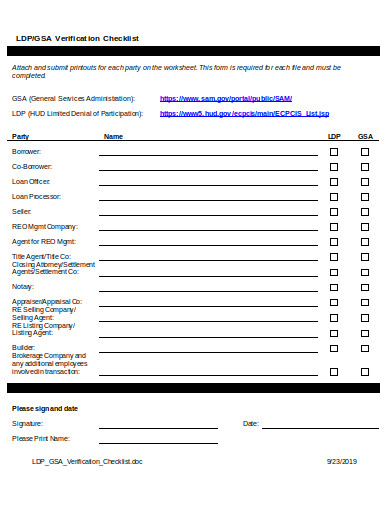 10+ Mortgage Checklist Templates in PDF | DOC
