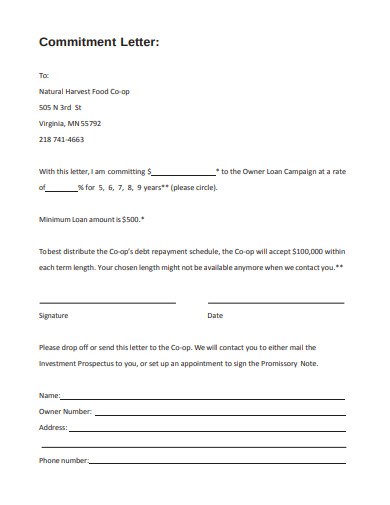 11+ Investment Commitment Letter Templates in PDF | DOC