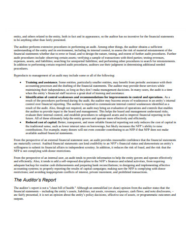 8+ Nonprofit Audit Report Templates in PDF | DOC
