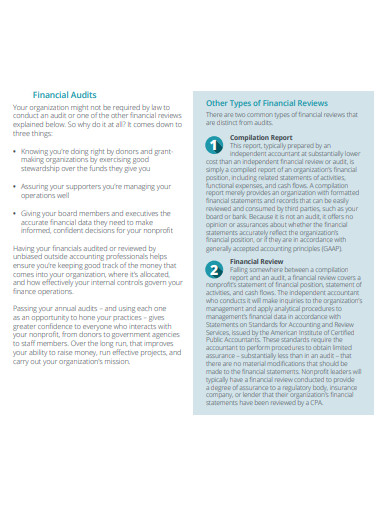 8+ Nonprofit Audit Report Templates in PDF | DOC