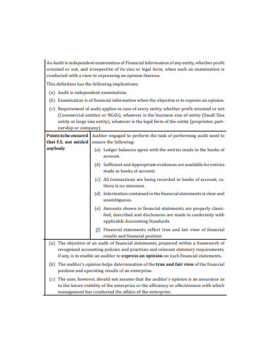 13 Audit Scope Templates In PDF DOC