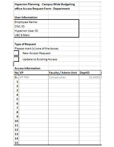 8+ Office Request Form Templates in PDF | Word | XLS