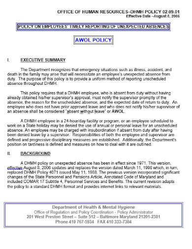 10+ Office Policy Templates in PDF | DOC