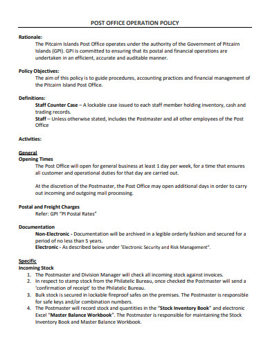 10+ Office Policy Templates in PDF | DOC