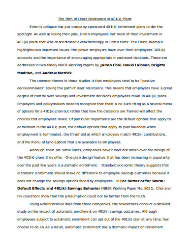 10+ 401k Plan Templates in PDF | DOC