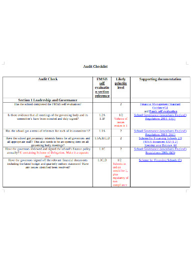13+ School Safety Audit Checklist Templates in PDF | WORD
