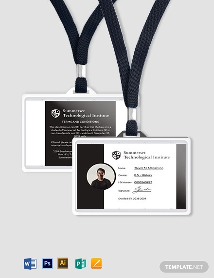 9+ Preschool ID Card in Illustrator | MS Word | Pages | Photoshop ...