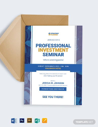5+ Investment Invitation Templates in Illustrator | Word | Pages ...
