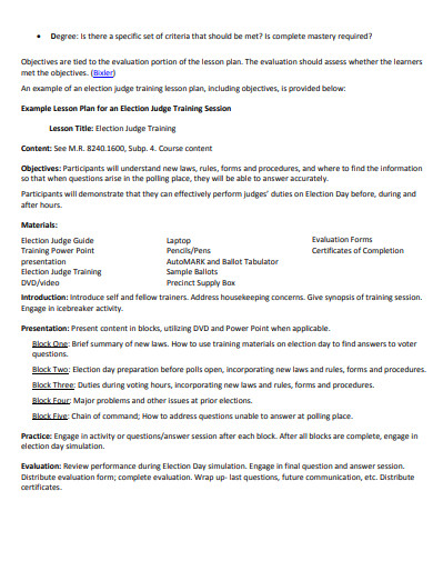 11+ Trainer Lesson Plan Templates in PDF | Word