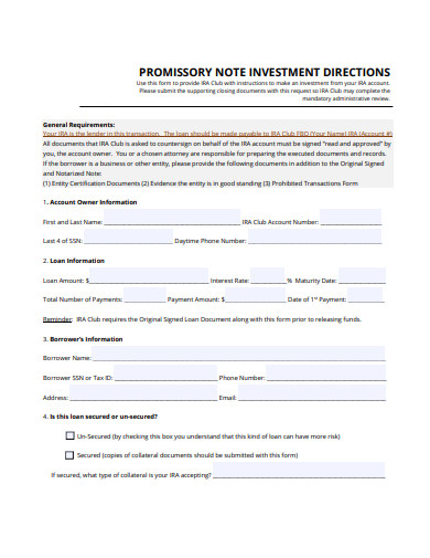 10+ Investment promissory Note Templates in PDF | DOC