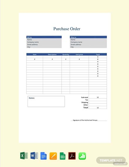 9+ Purchase Request Form in Google Docs | MS Excel | MS Word | Numbers ...