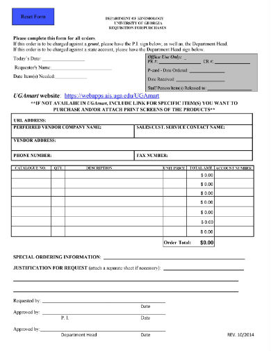9+ Purchase Request Form in Google Docs | MS Excel | MS Word | Numbers ...