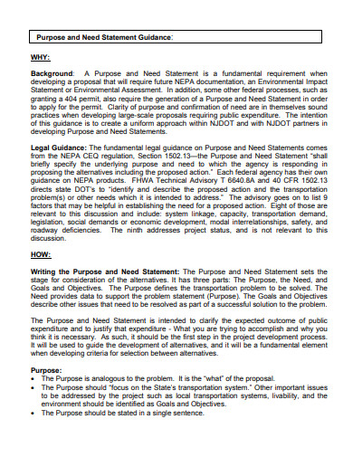 11+ Needs Statement Templates in PDF | DOC