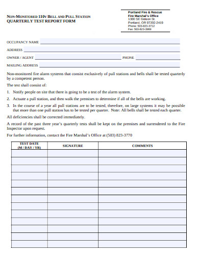 10+ Free Alarm System Report Form Templates in PDF | DOC