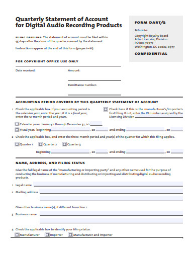 11+ Statement of Account Templates in PDF | XLS | DOC