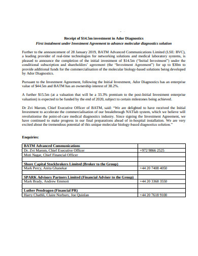 11+ Investment Receipt Templates in DOC | PDF
