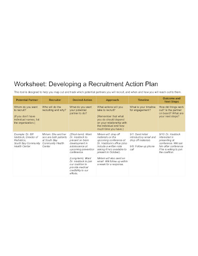 10+ Recruitment Action Plan Templates in PDF | MS Word